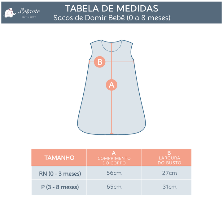Swaddle Bebê (0-3 meses) | Lefante